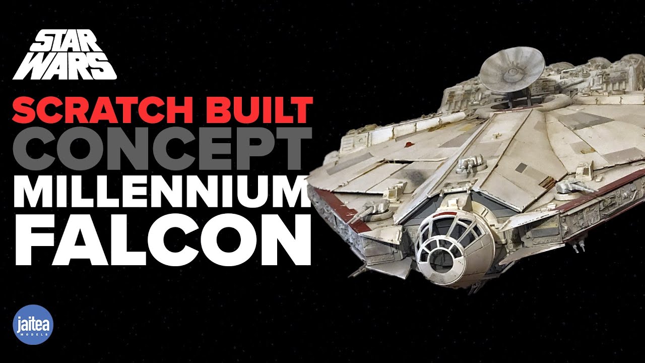 Scratch Built Joe Johnston Concept Millennium Falcon - YouTube