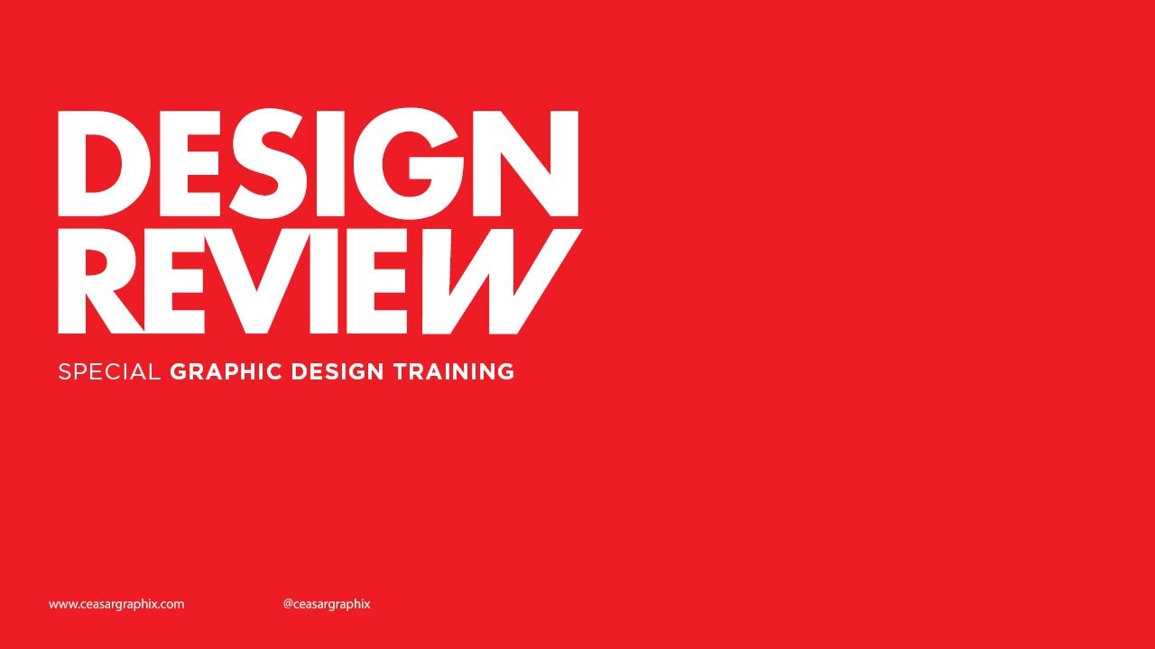 Graphic design color and layout tips (Design Review) - YouTube