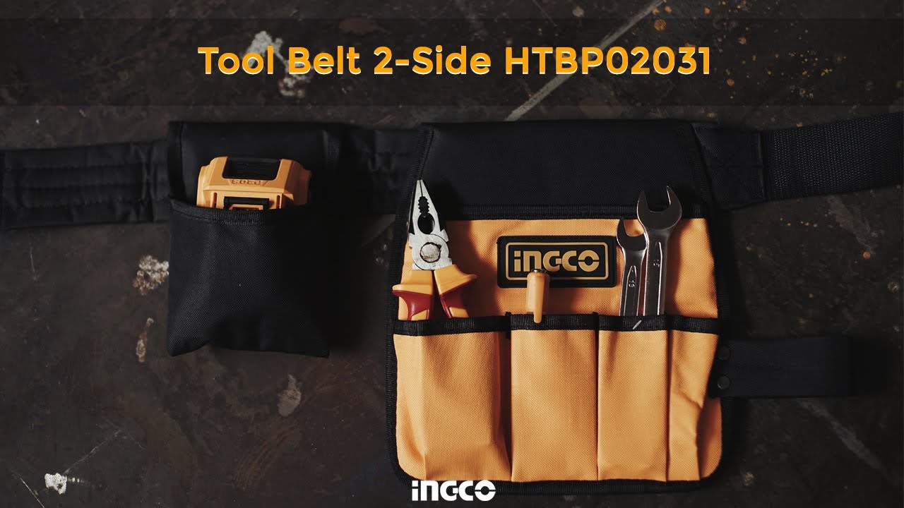 INGCO Tool Belt 2-Side HTBP02031 - YouTube