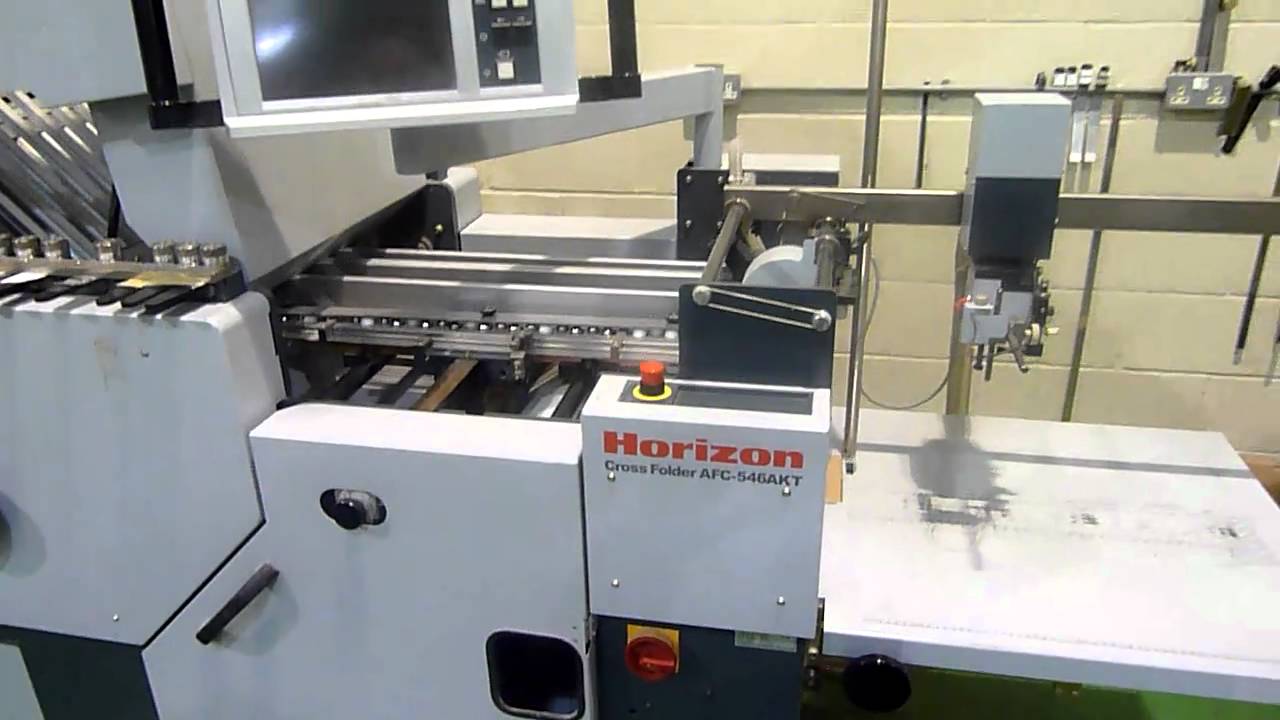Horizon AFC-546AKT Folding Machine - YouTube
