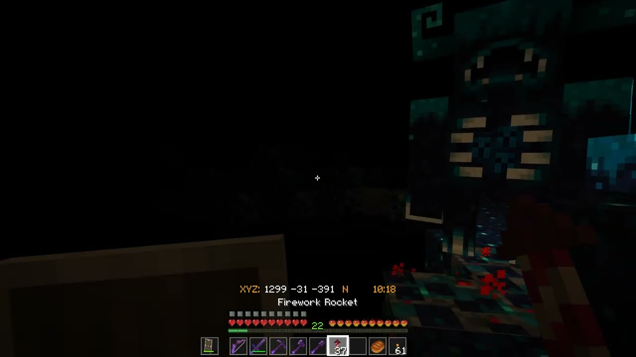 First Encounter with the Warden - Minecraft - YouTube