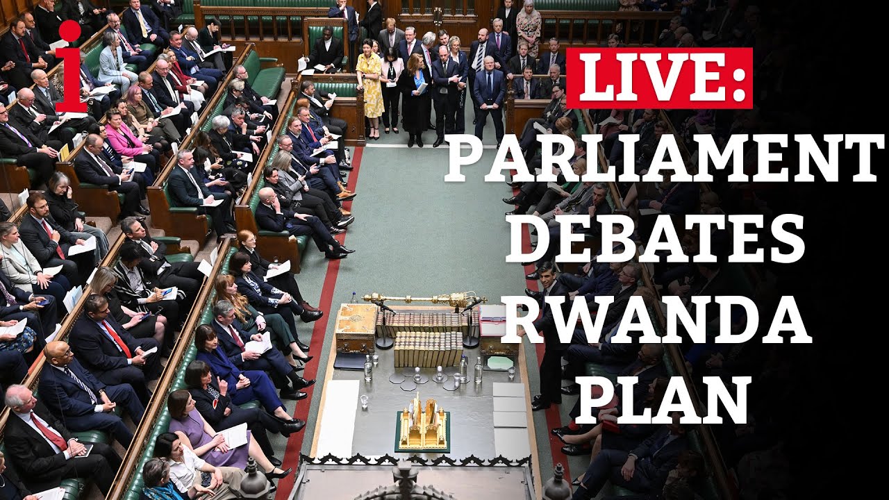 House Of Commons Votes On Rishi Sunak's Rwanda Plan - YouTube
