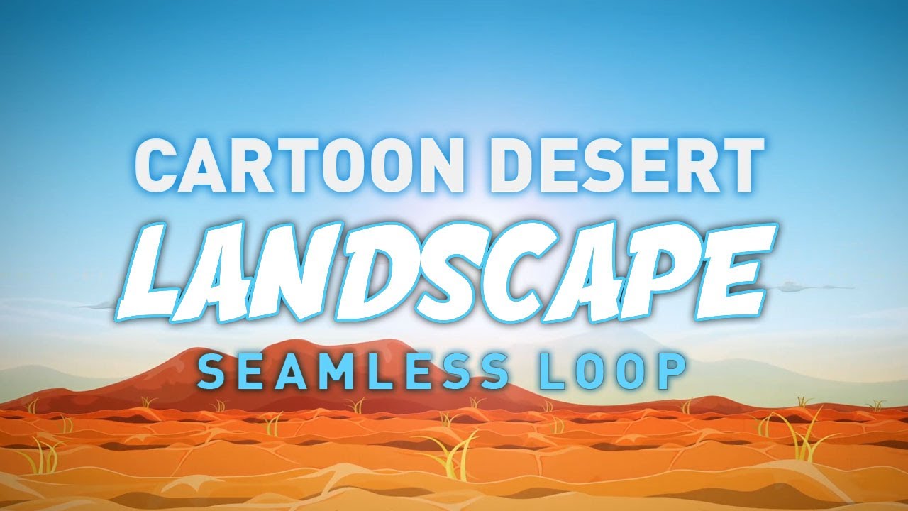 Cartoon Desert Landscape Side-Scrolling Background Seamless Loop - YouTube