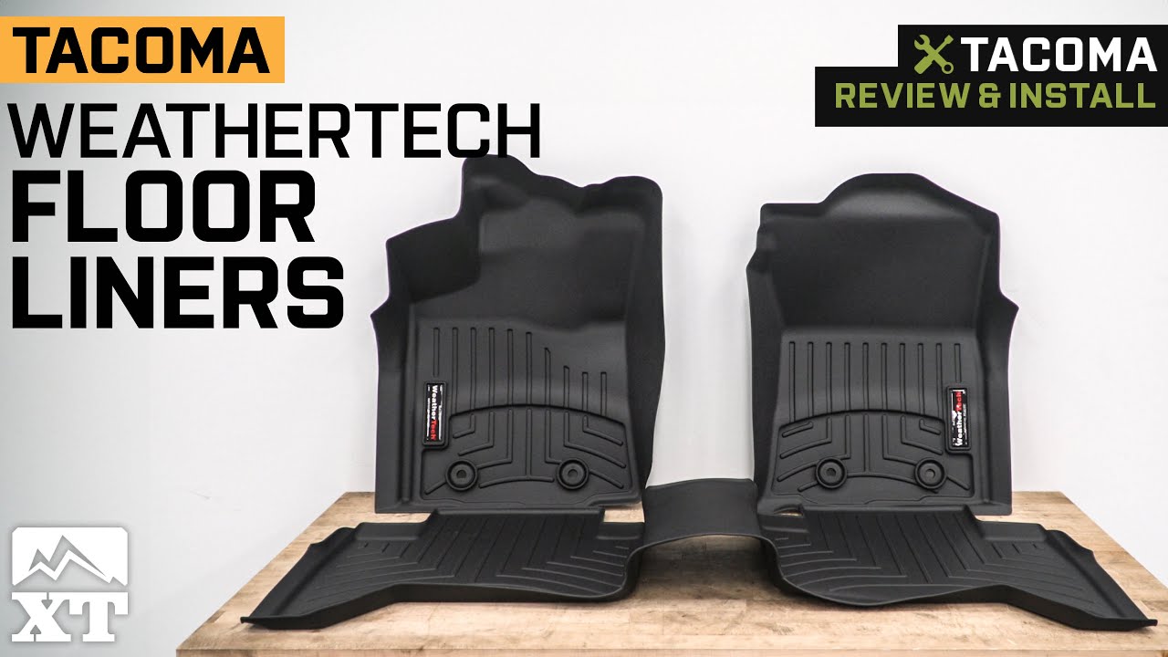 2018-2023 Tacoma Weathertech DigitalFit Front and Rear Floor Liners ...
