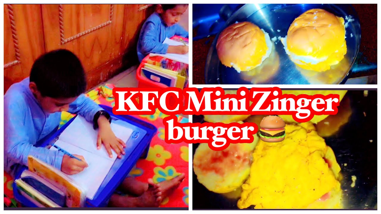 KFC mini Zinger Burger 🍔 | Jhagra on Lolypop | Daily Vlogs | Fast Food ...