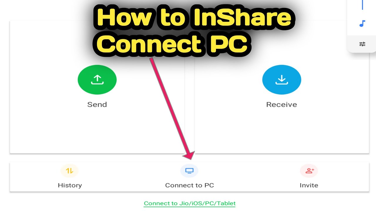 How To InShare Connect With PC | How To InShare File's Send To PC - YouTube