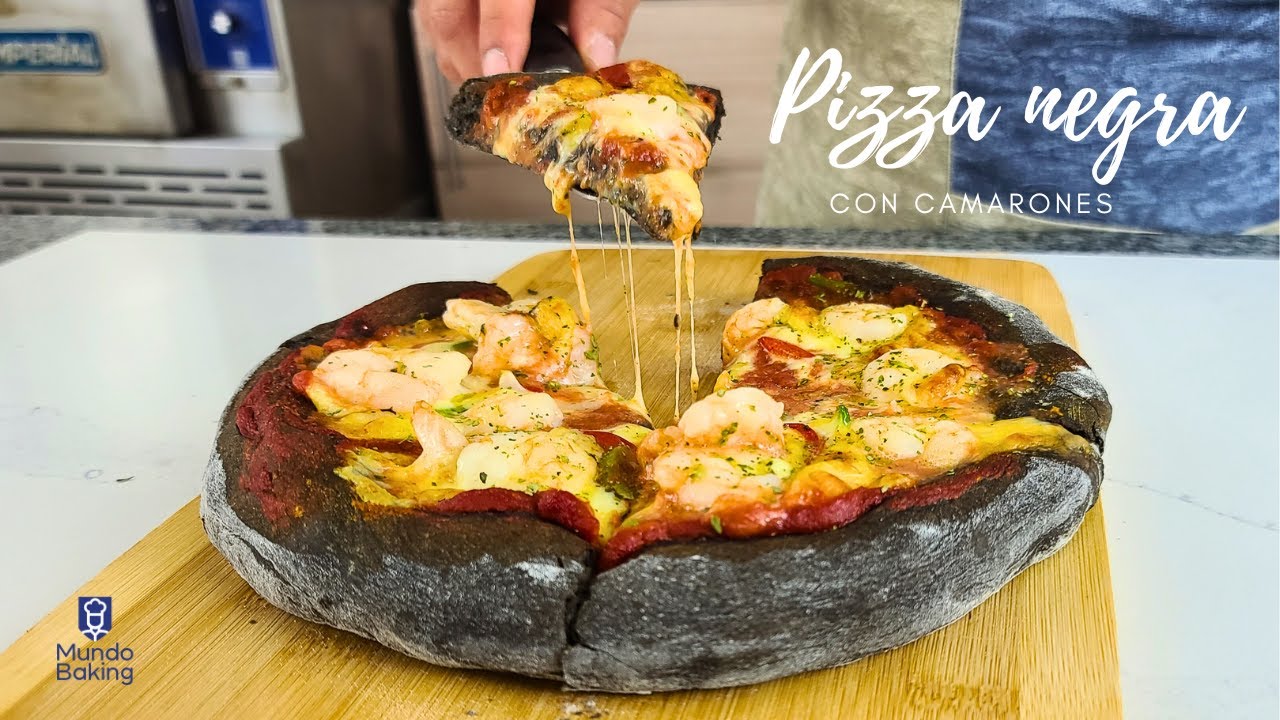 🍕😯PIZZA NEGRA. Descubre como la hicimos. El resultado te encantará ...