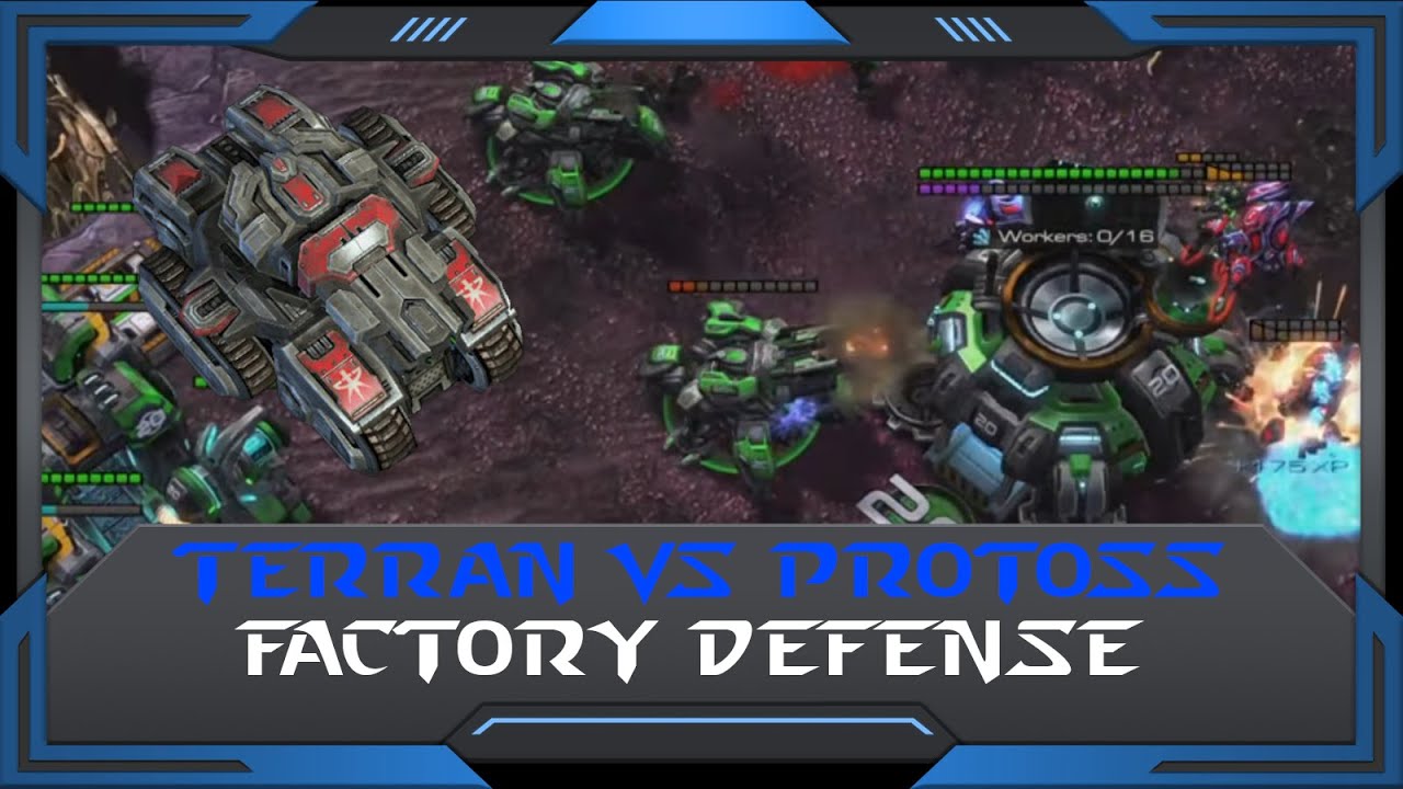 StarCraft 2 (RuFF Highlight): Factory Defense - YouTube