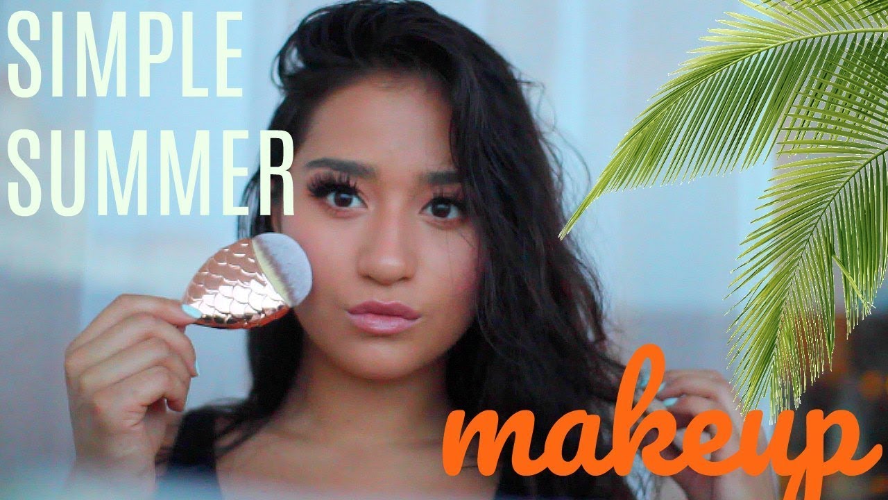 EASY SUMMER MAKEUP TUTORIAL | GET READY WITH ME ON VACATION - YouTube