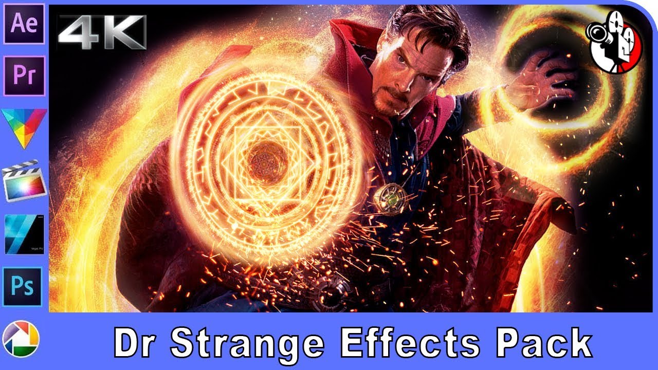 Doctor Strange portal, mandala Shield & spark pack. Free effects in 4K - YouTube