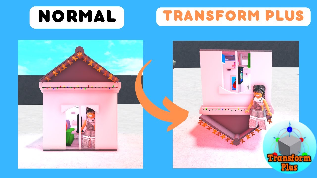 Building A Upside Down House Using The New Transform Plus Gamepass W Voice Bloxburg Youtube