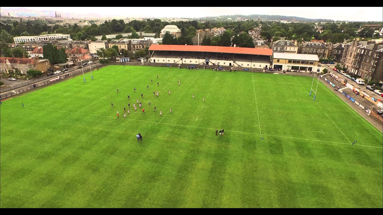 Aerial Drone footage of Heriots Rugby Club in Edinburgh - YouTube