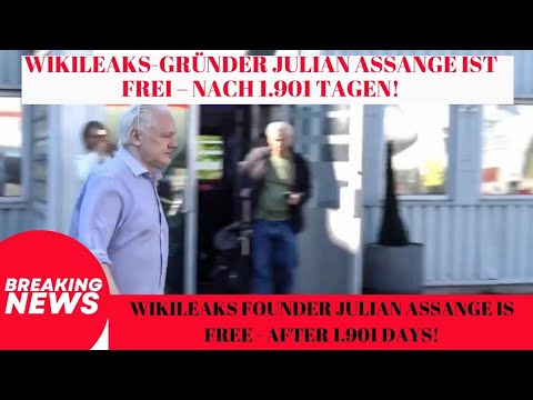 WIKILEAKS-GRÜNDER JULIAN ASSANGE IST FREI – NACH 1.901 TAGEN! #julian # ...