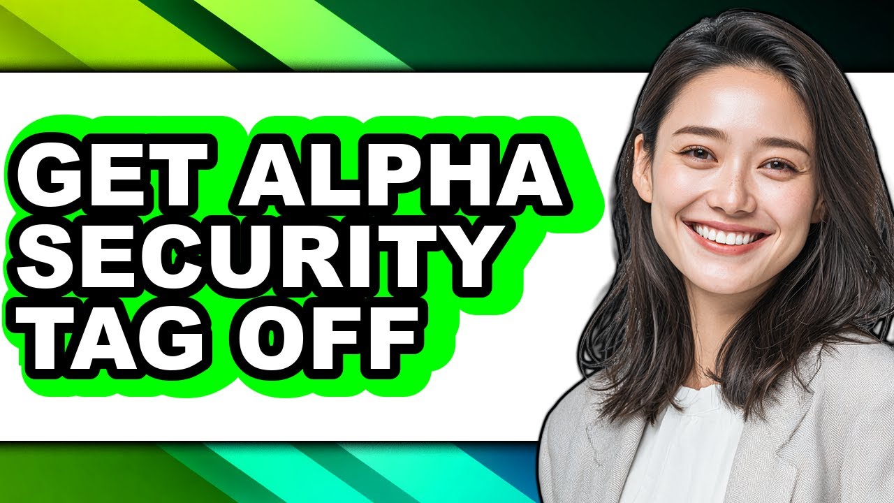 How to Get Alpha Security Tag Off (Easy Method) - YouTube