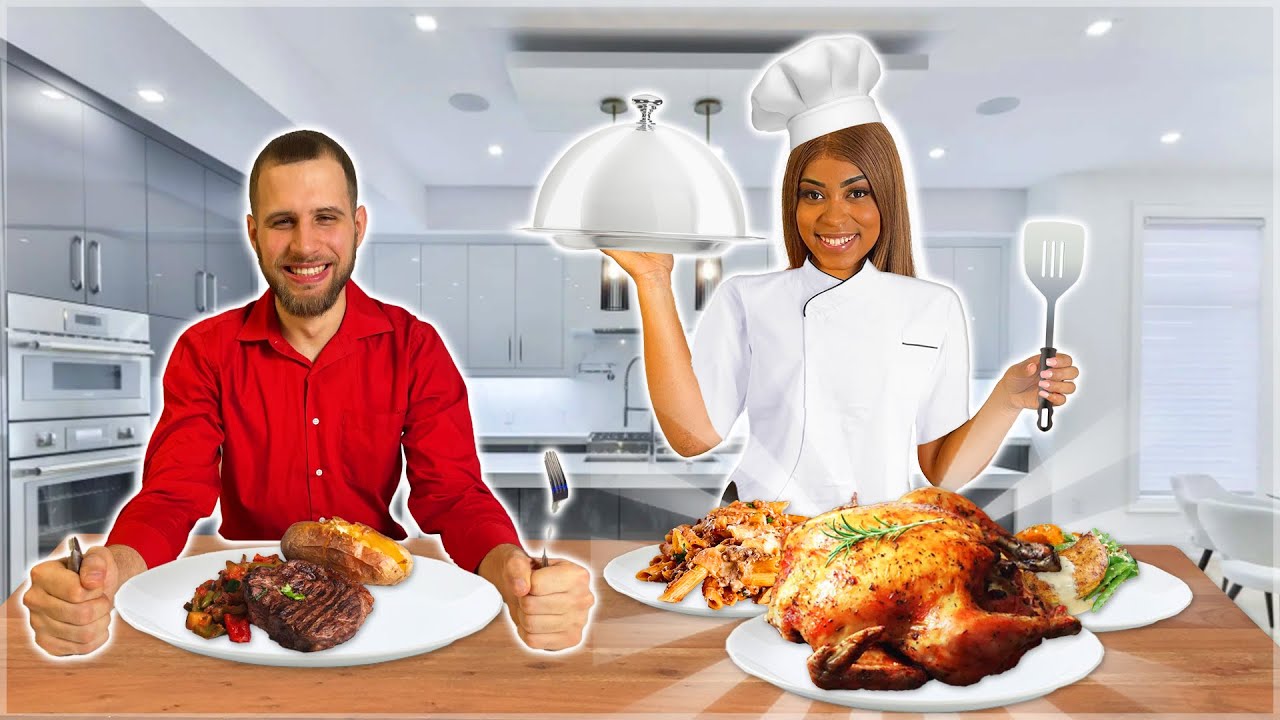 Rating My Girlfriends Cooking (she tried killing me) - YouTube