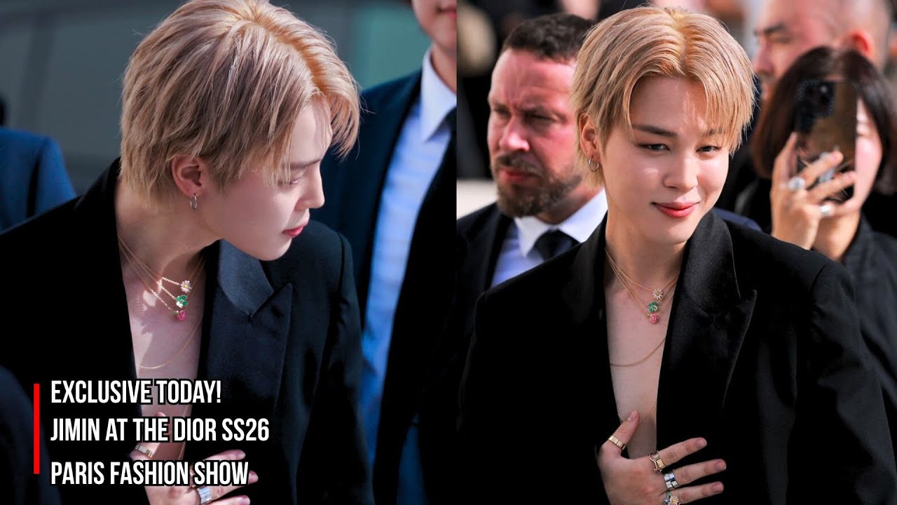 BTS Jimin's Perfect Appearance at Dior SS26 Paris Fashion Week STUNS ...