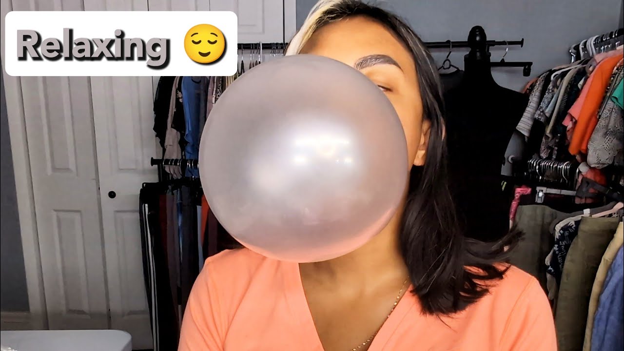 ASMR Relaxing Chewing Gum Sounds , ASMR For Sleep , Bubblegum Tingles ...