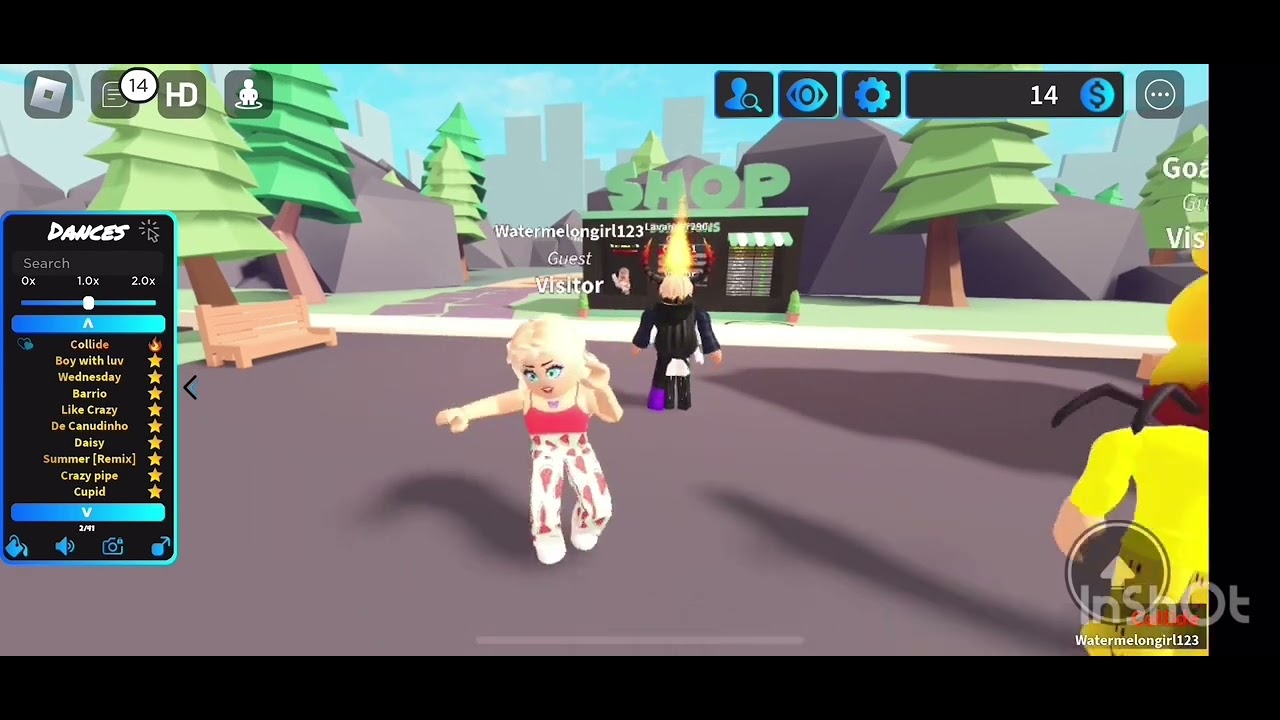 My Roblox character dancing - YouTube