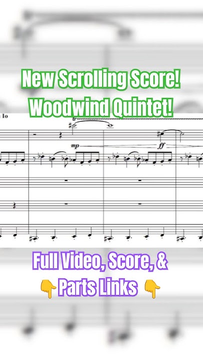 mvmt 3 of my Woodwind Quintet - check out the full scrolling score! #composer #woodwindquintet ...