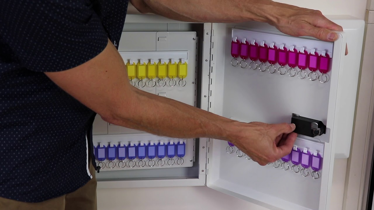 How to set the code on the Atlas MKB Key Cabinet - YouTube