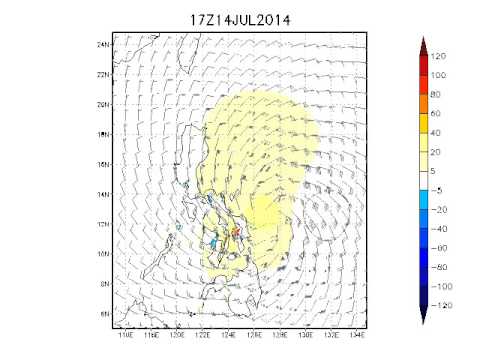 Typhoon Glenda (Rammasun) Storm Surge Forecast Model as of 15 July 2014 (Project NOAH)