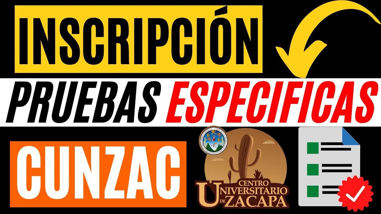 📄INSCRIPCIÓN a las PRUEBAS ESPECIFICAS Centro Universitario de Zacapa ...