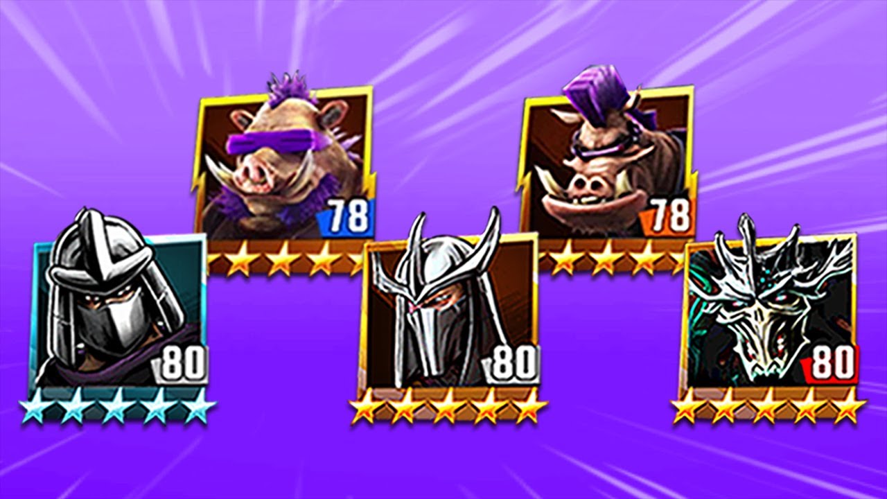 TMNT Legends Shredder, Bebop, Shredder Classic, Bebop Movie, Super ...