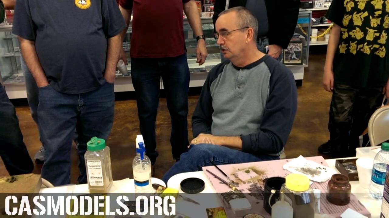 Diorama Building Demo at CASM Meeting. (Central Arkansas Scale Modelers) - YouTube