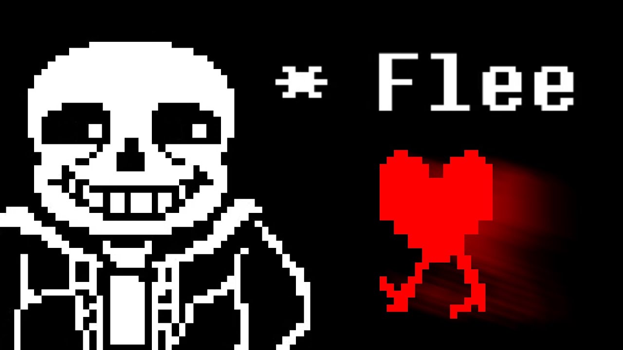 What if You FLEE From Sans? [ Undertale ] - YouTube