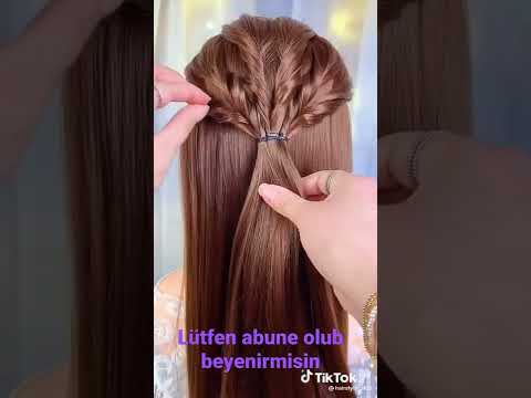 5 dakikada çok güzel saç yapımı.kolay ve tarz saç modeli