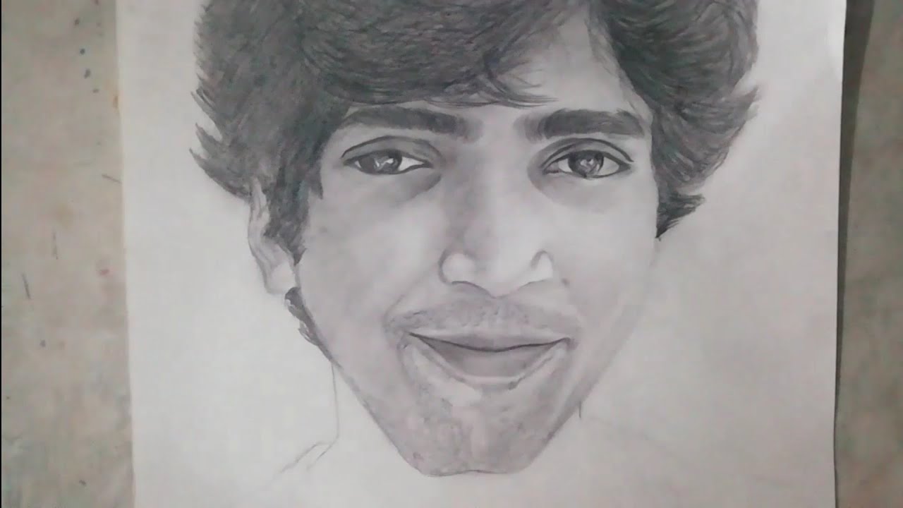 @kesh #kesh Keshav drawing | realistic sketch of kesh - YouTube