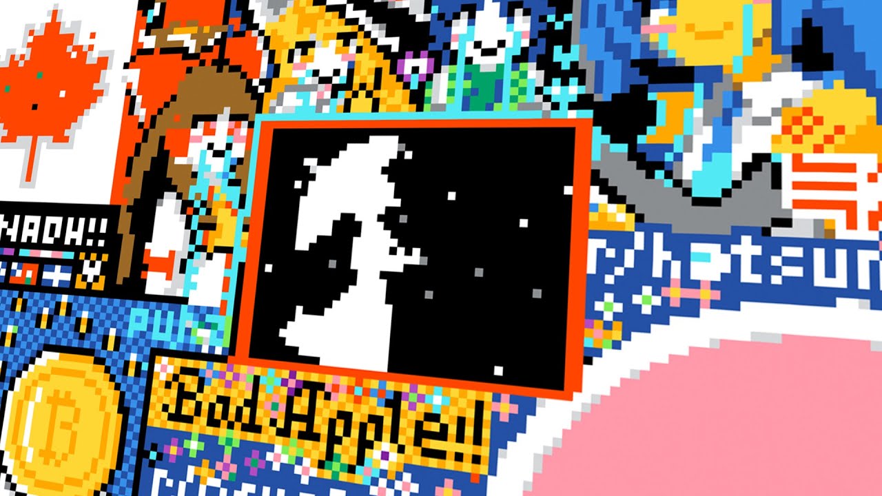 Bad Apple!! but in r/place 2023 (4k60fps with comparison videos) - YouTube