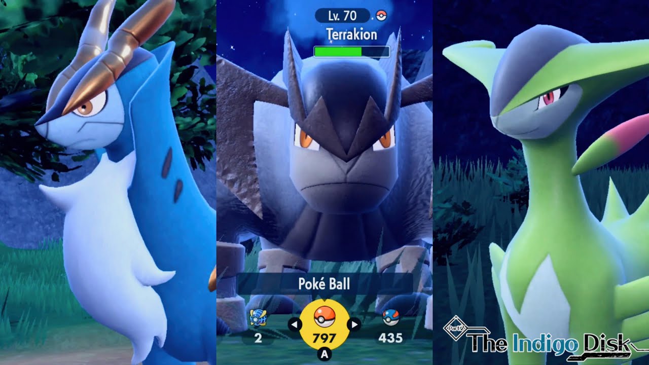 Pokémon Scarlet & Violet - Catch Cobalion, Virizion & Terrakion, Only ...