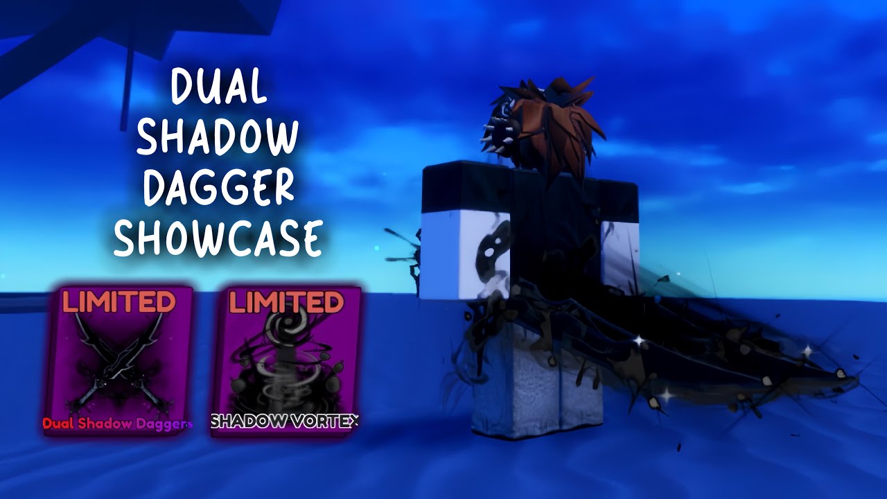 Dual Shadow Dagger Showcase (Roblox Blade Ball) - YouTube