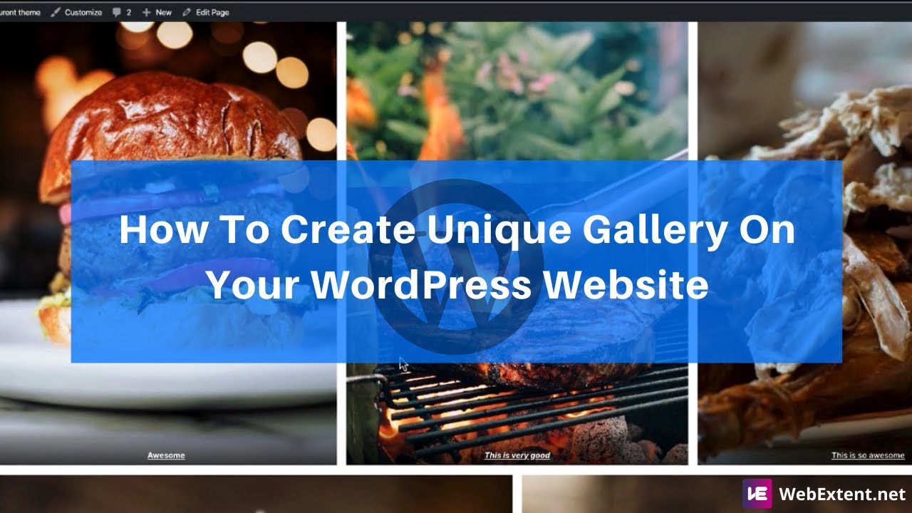 How To Create Unique Gallery On Your WordPress Website - YouTube