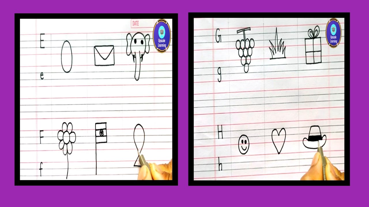 E for elephant drawing|e for drawing| how to draw from alphabet e - YouTube