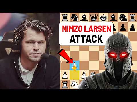 Magnus Carlsen DESTROYS Opponent with Nimzowitsch–Larsen Attack!