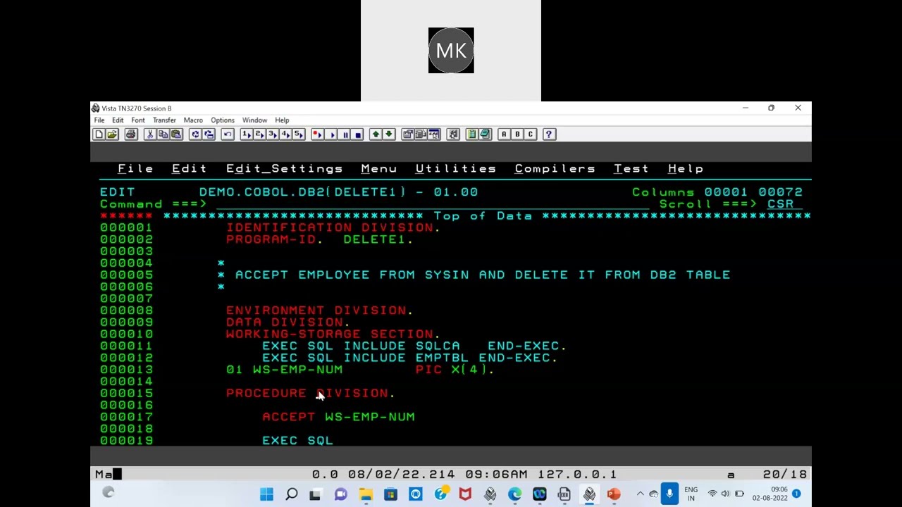 4 Cobol Db2 Program cobol db2 jcl mainframes mainframeclasses 4 Cobol Db2 Program cobol db2 jcl mainframes mainframeclasses