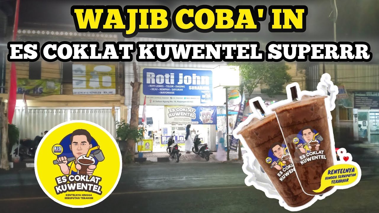 EMANG BOLEH SE KUWENTEL INI ??? ES COKLAT KUWENTEL ROTI JOHN - YouTube