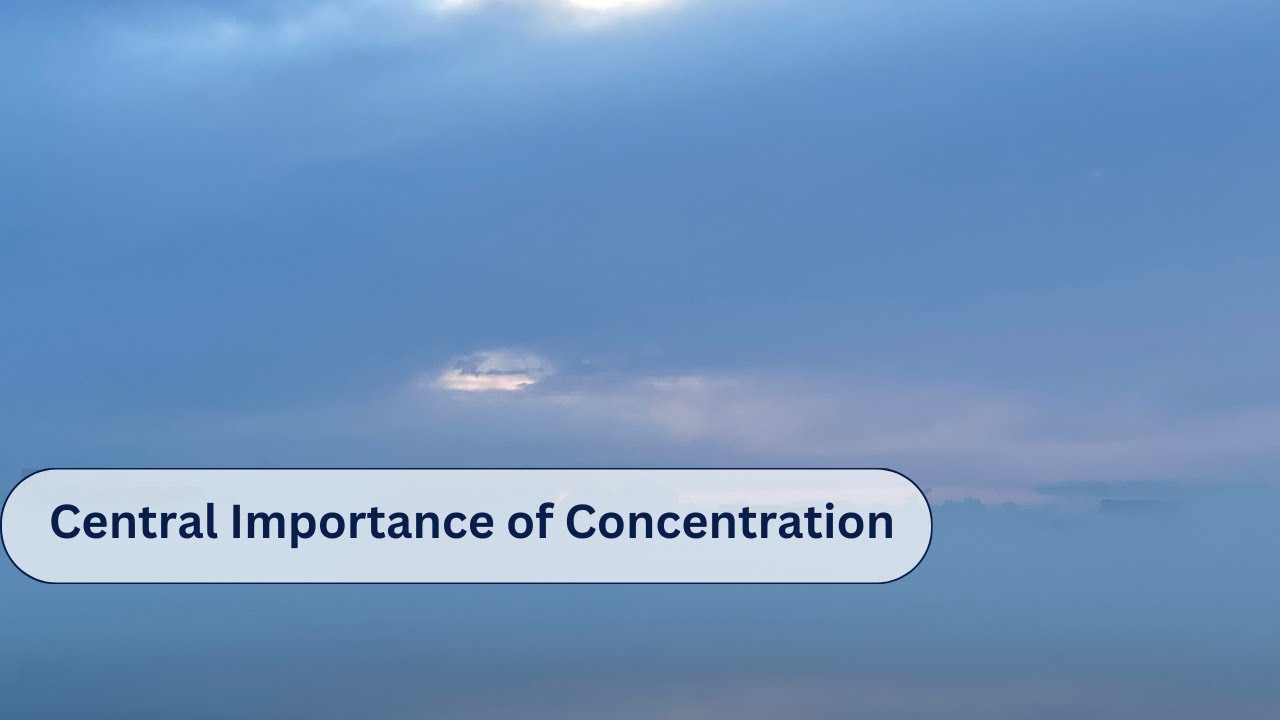Reviewing the Central Importance of Concentration - YouTube