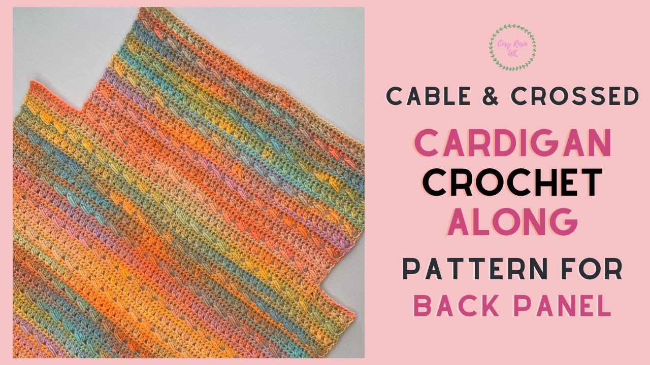 Back Panel | Cable & Crossed Cardigan Free Crochet Cardigan Pattern ...