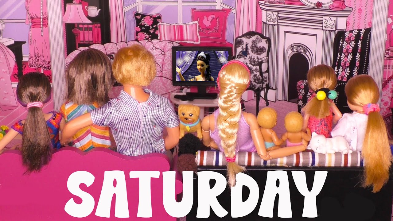 A Lazy Saturday With Barbie's Family (Video) - YouTube