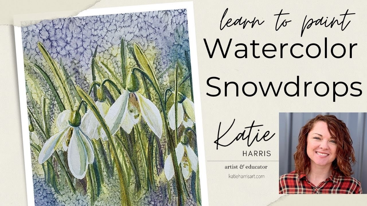 Watercolor Snowdrops Tutorial - YouTube