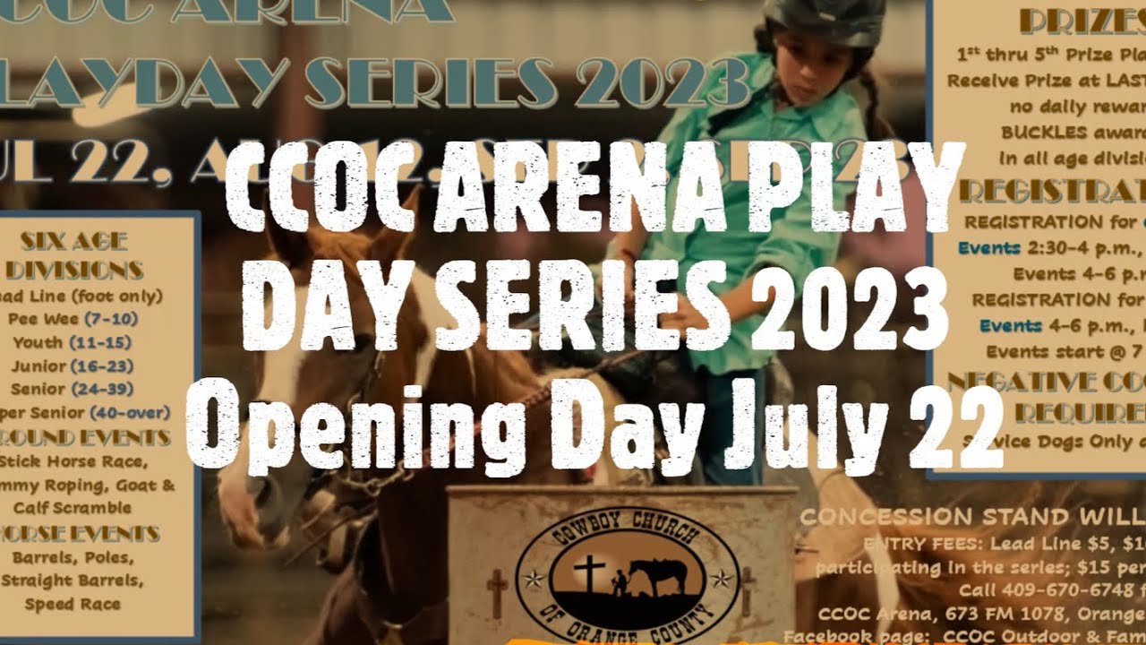 CCOC ARENA PLAYDAY SERIES 2023 - YouTube