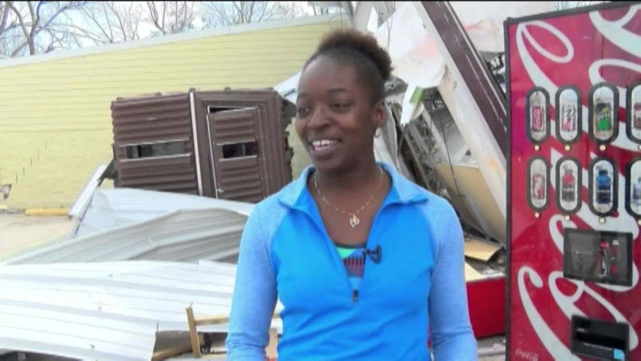 Video: Woman stranded outside during tornado survives - YouTube
