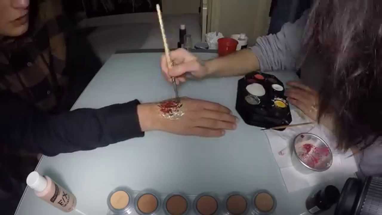 Gelatin Fx Skin Wound | Make Up - YouTube