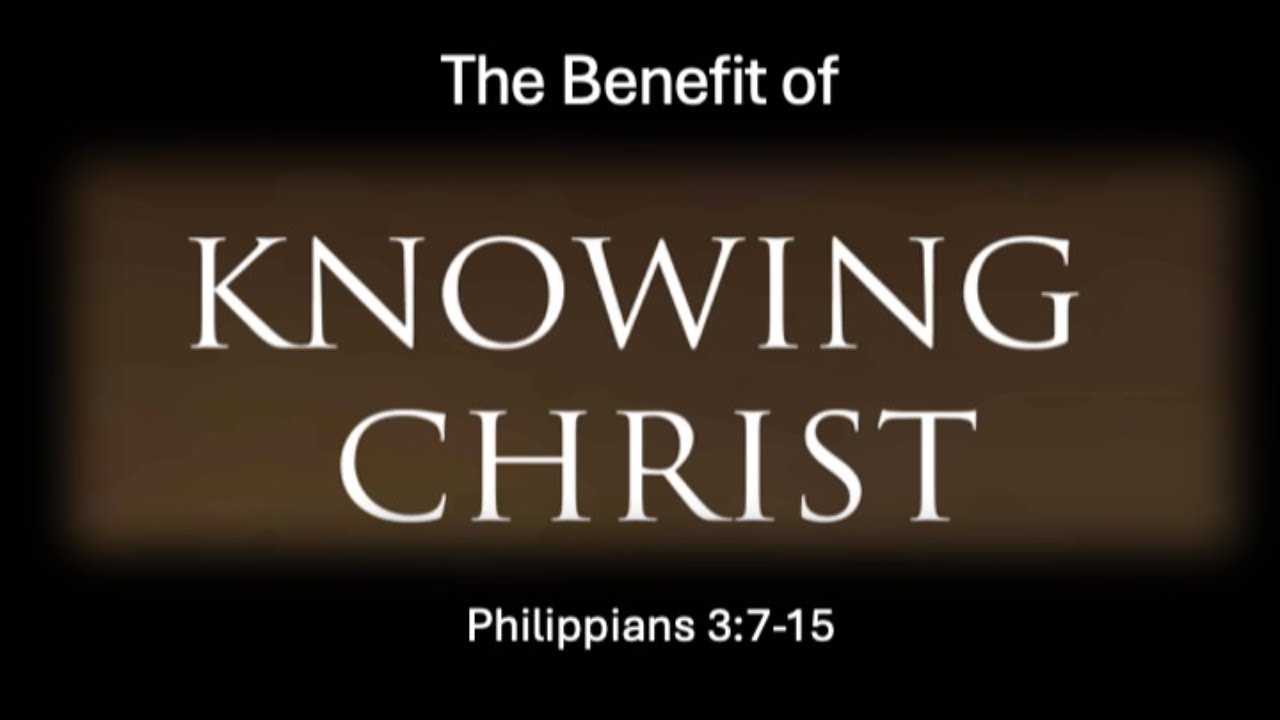 Dr. Stan Archie - The Benefit of Knowing Christ - YouTube