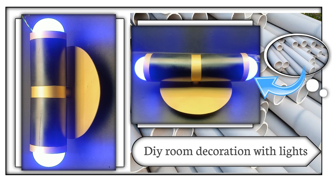 Diy room decoration with lights||How to make diy light at home - YouTube