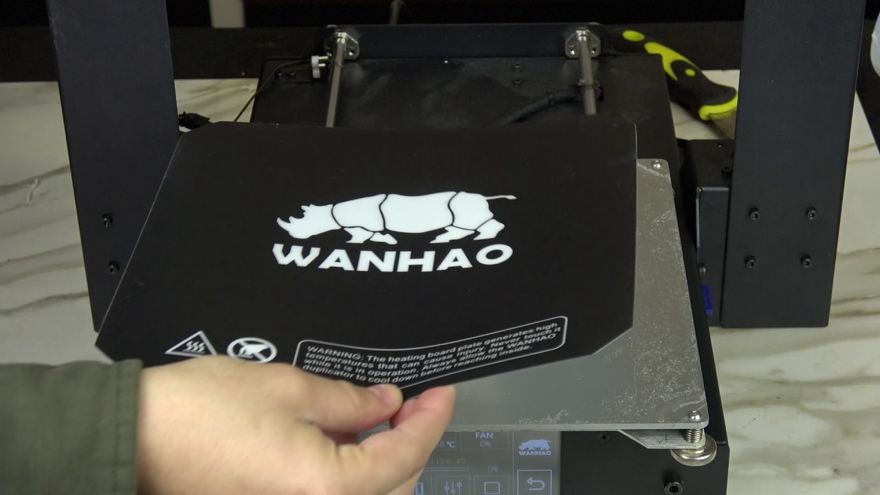 Wanhao USA - How To: Replace the Wanhao Adhesive Build Sheet - YouTube