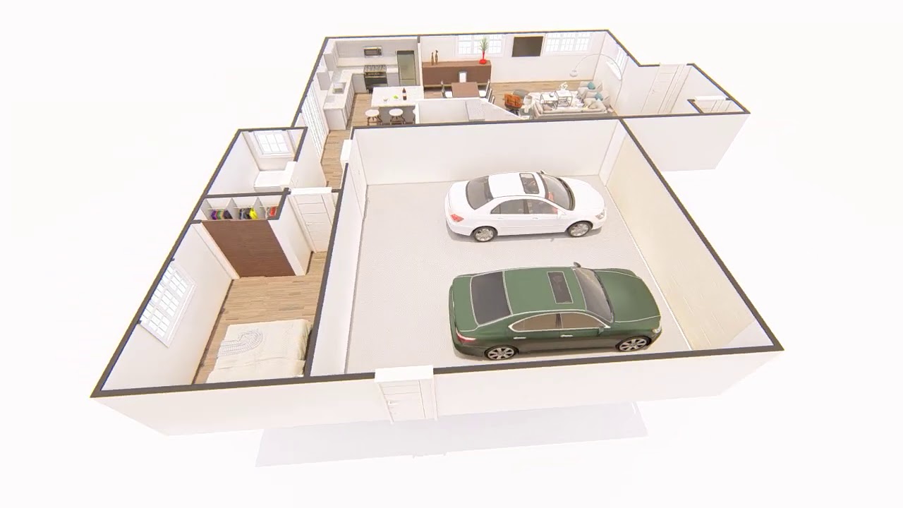 Arch Maged Ayad 3D floor plan 02 - YouTube